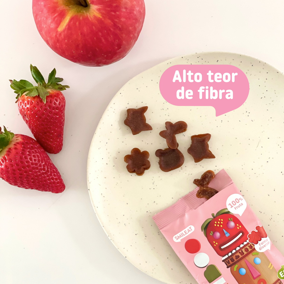 Snack TRIBOO de morango e maçã